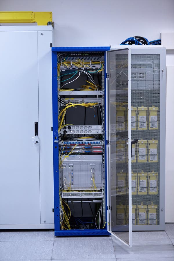 Network modern server room stock photo. Image of modern - 57449360