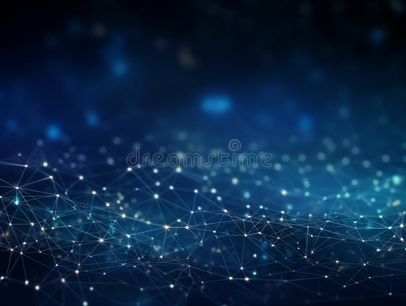 Network or Networking Technology Flowing Light Structure Background ...