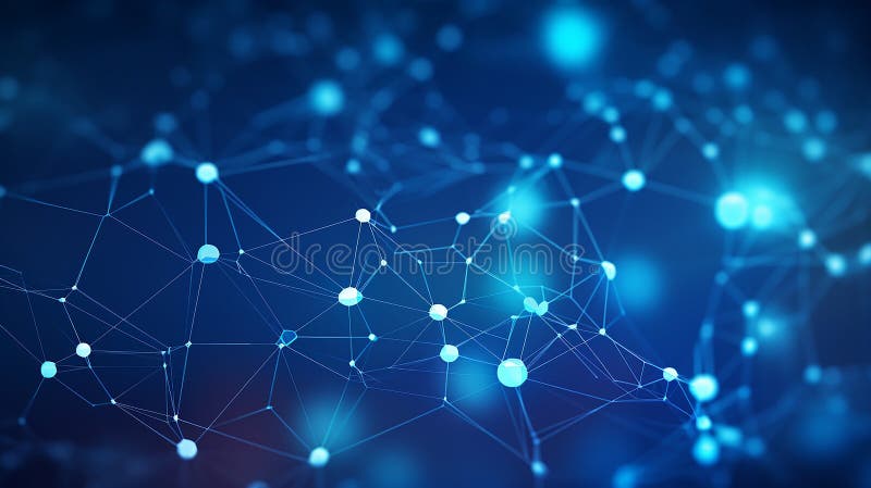 Network or Networking Technology Flowing Light Structure Background ...