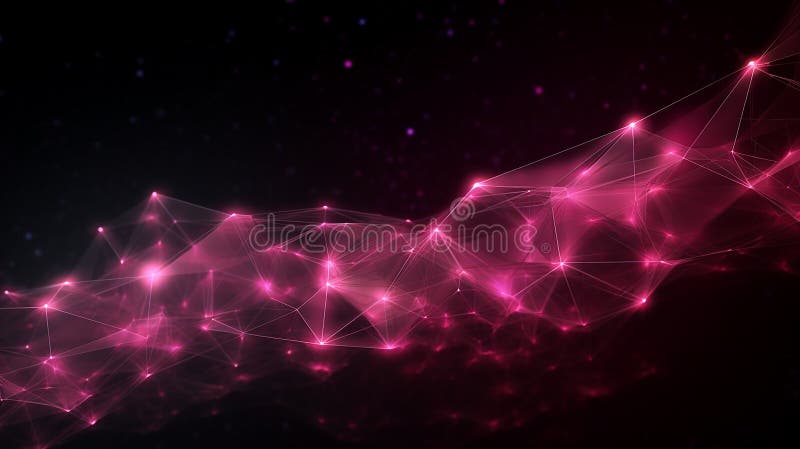 Network or Networking Technology Flowing Light Structure Background ...