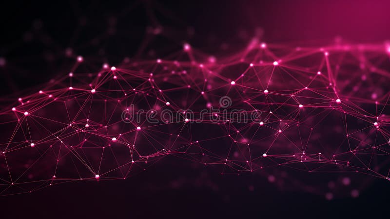 Network or Networking Technology Flowing Light Structure Background ...