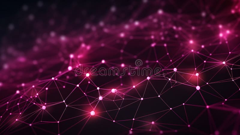 Network or Networking Technology Flowing Light Structure Background ...