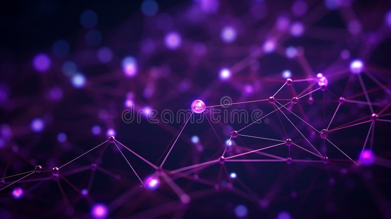 Network or Networking Technology Flowing Light Structure Background ...