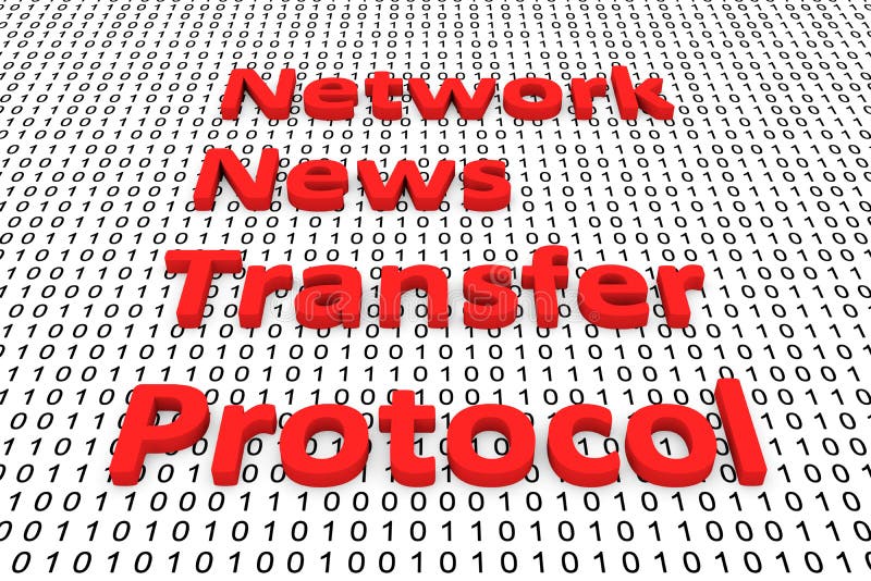 Network News Transfer Protocol Stock Illustration - Illustration of ...