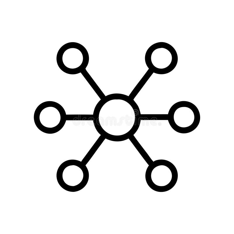 Network Node Icon for Data Management Stock Illustration - Illustration ...