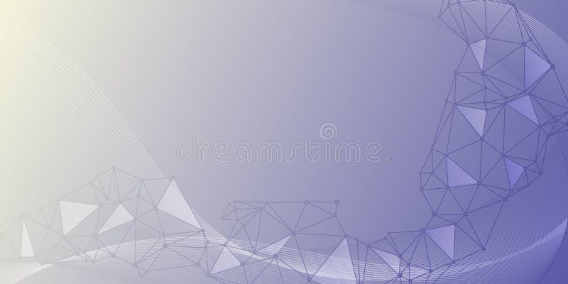 Network Nodes Big Data Visualization Background Stock Illustration ...