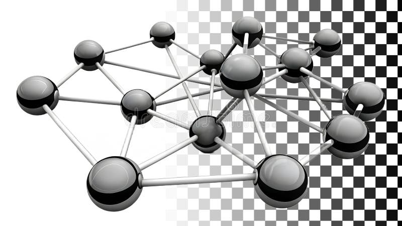 Network Nodes Connection, Data and Technology, Social and Web Symbol ...