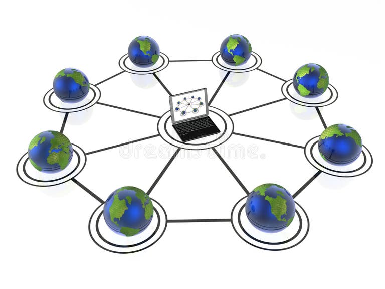 Network stock illustration. Illustration of computer - 65852853