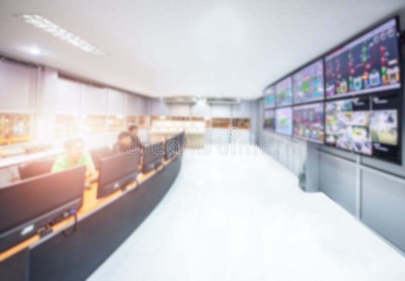 Network Operations Center Ou NOC, Monitorando a Sala Foto de Stock ...