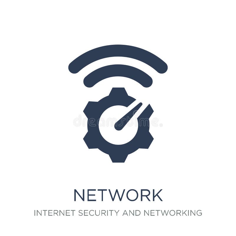 Network Optimization Icon. Trendy Flat Vector Network Optimization Icon ...