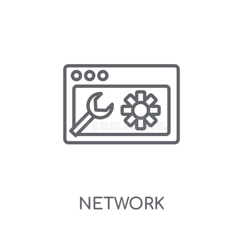 Network Optimization Linear Icon. Modern Outline Network Optimiz Stock ...