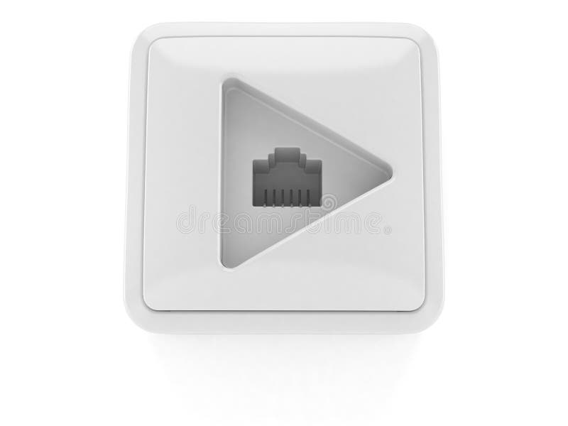 Telecommunication Outlet Symbols Stock Vector - Illustration of close ...