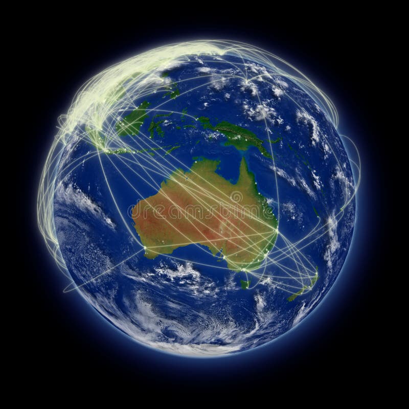 Network over North America stock illustration. Illustration of united ...