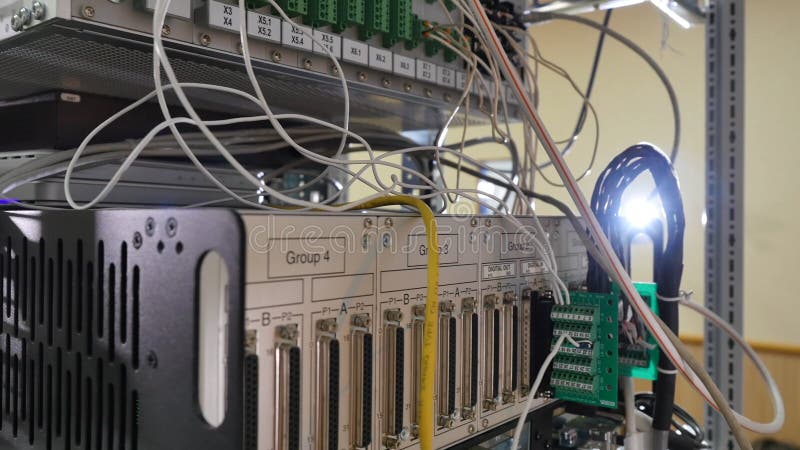 Network Panel, Switch and Cable in Data Center Stock Photo - Image of ...