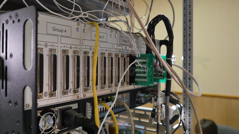 Network Panel, Switch and Cable in Data Center Stock Photo - Image of ...