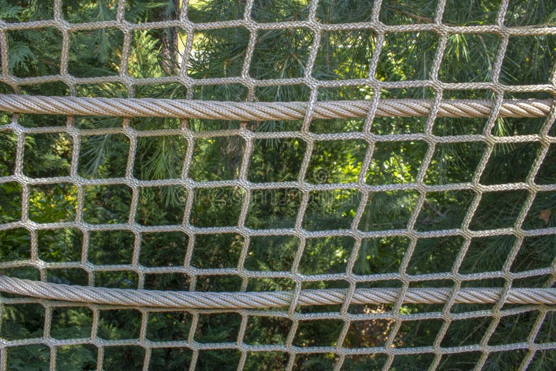 Network Pattern Made from Geometric Rope. Brown Stock Image - Image of ...