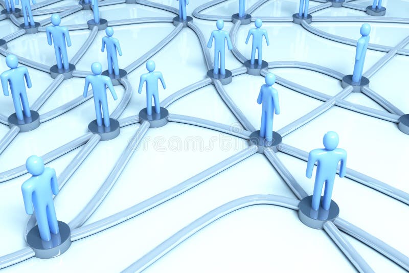 People Network stock illustration. Illustration of blue - 6351573