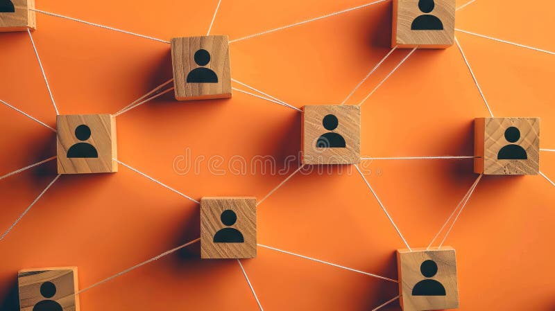 A Network of People Connected To Each Other Stock Photo - Image of ...