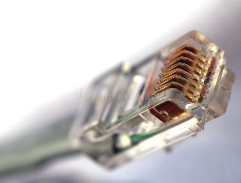 Network plug stock image. Image of rj45, technology, wire - 6160677