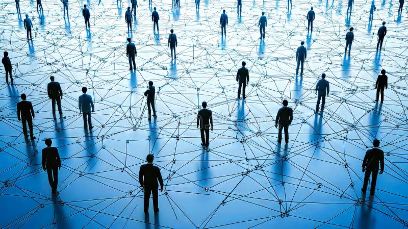 The Network Points in the Image Represent People Connected To the ...