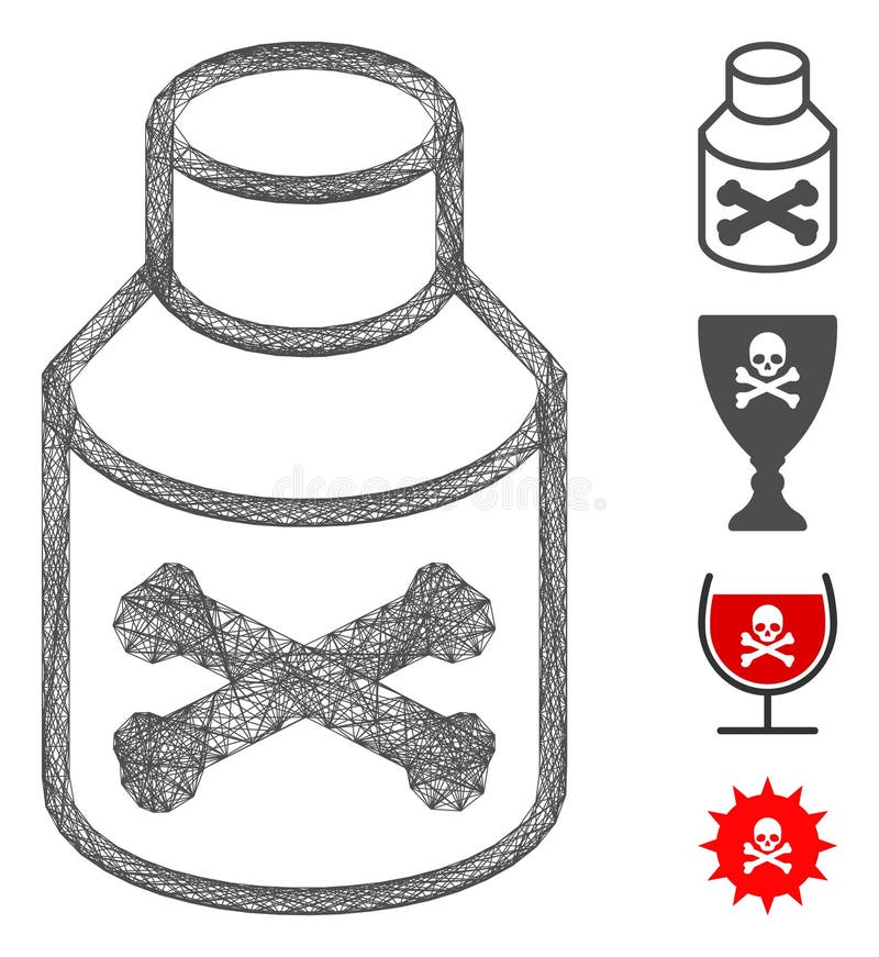 Network Poison Phial Vector Mesh Stock Vector - Illustration of vector ...