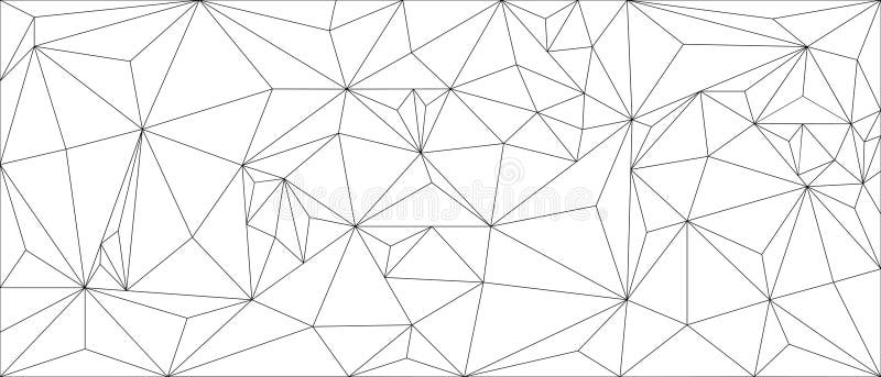 Network Polygonal Mesh Background. Crystal Design with Futuristic ...