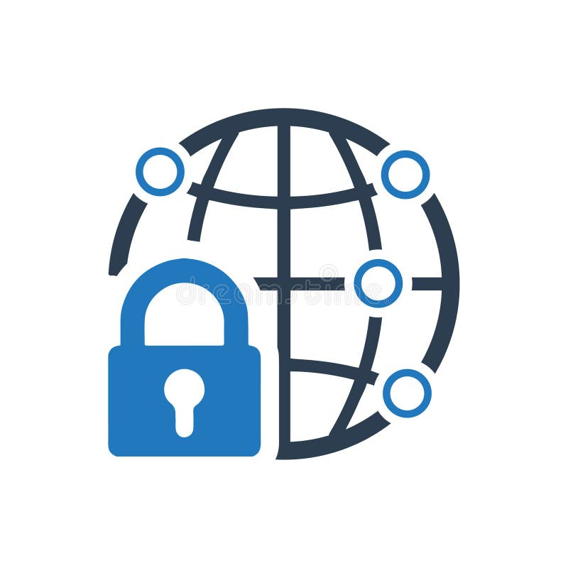 Network Protection Icon stock vector. Illustration of security - 111770025