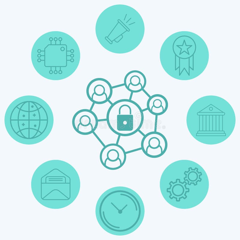 Network Protection Vector Icon Sign Symbol Stock Illustration ...
