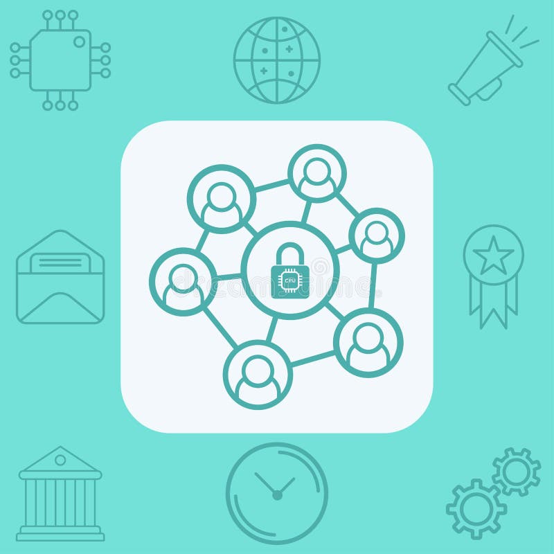 Network Protection Vector Icon Sign Symbol Stock Vector - Illustration ...