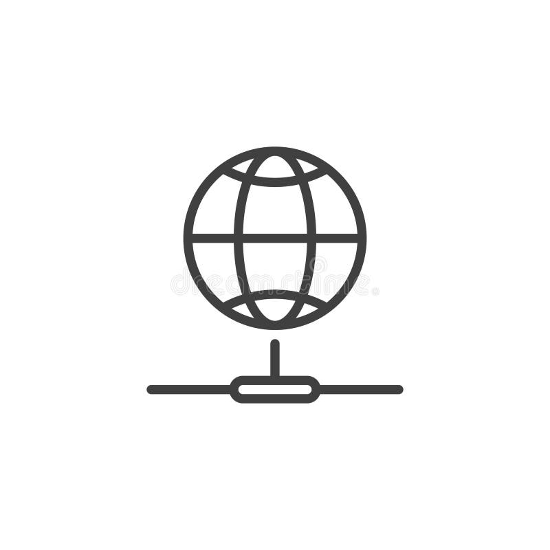 Network Protocol line icon stock vector. Illustration of perfect ...