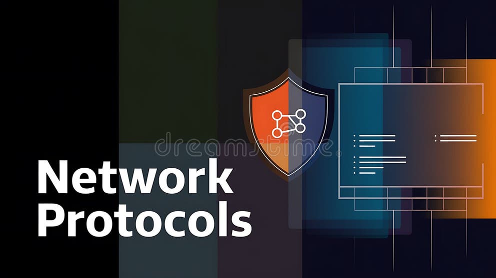 Illustration of Network Protocols Stock Illustration - Illustration of ...