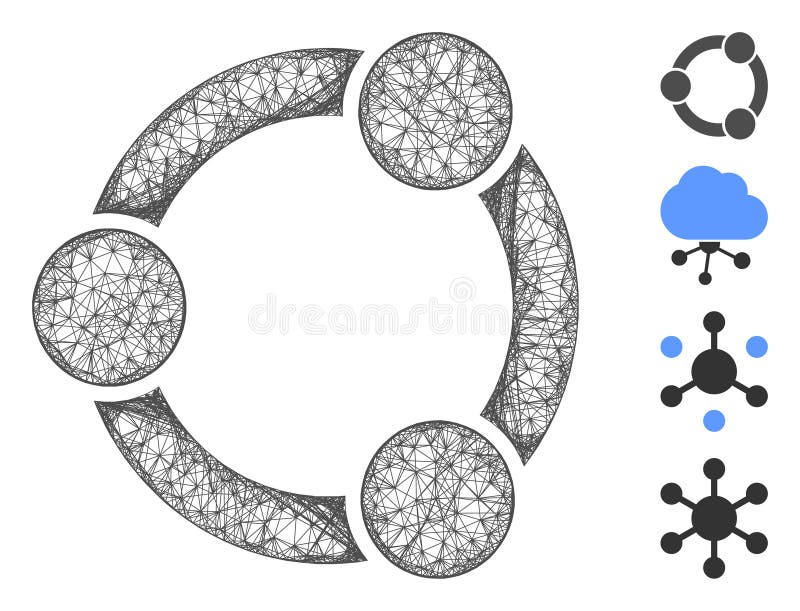Network Relations Web Vector Mesh Illustration Stock Illustration ...