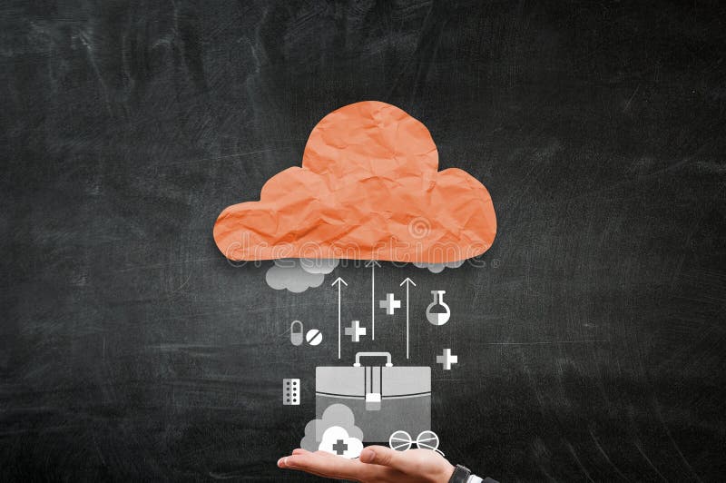 Network of Remote Service. Mixed Media Stock Image - Image of concept ...