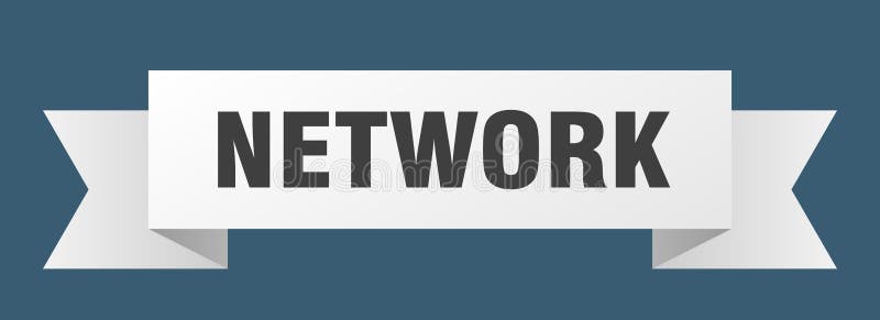 Network ribbon. stock vector. Illustration of isolated - 191266712