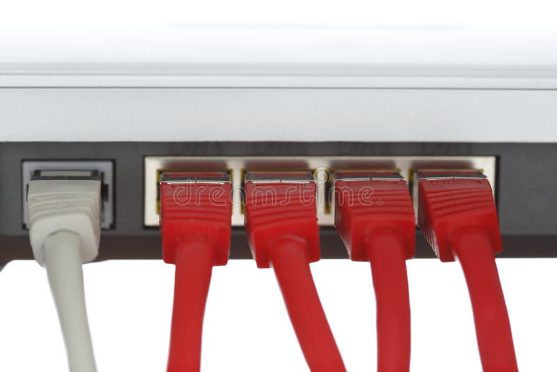 Network router stock photo. Image of ethernet, closeup - 36690826
