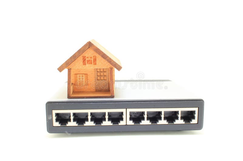 A Network Router, Network Wireless Media Gateway Stock Image - Image of ...