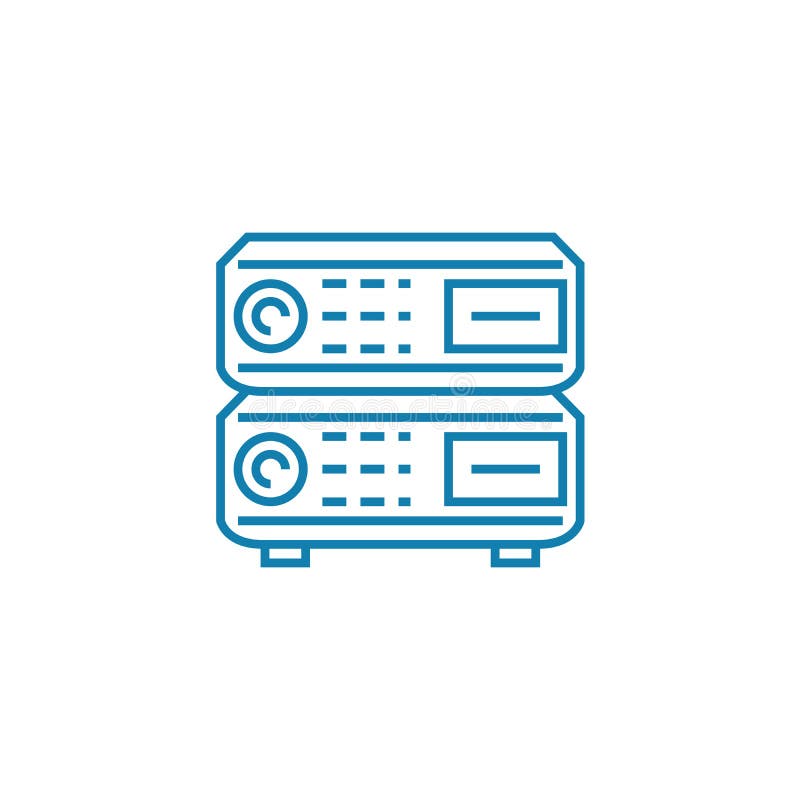 Network Routers Linear Icon Concept. Network Routers Line Vector Sign ...