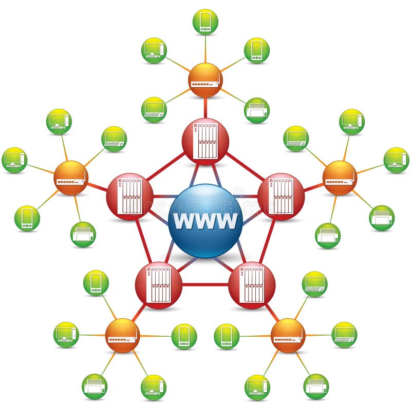 Network schema stock illustration. Illustration of graph - 31110800