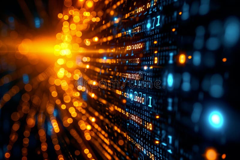 Network Security, Abstract Blue Background for Design on Topic of ...