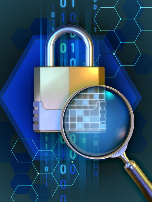 Network security check stock image. Image of monitor - 242236603