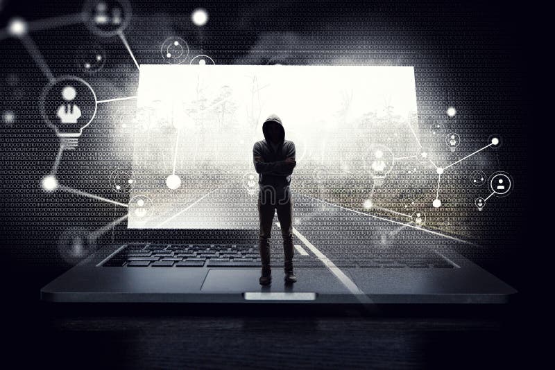 Network Security and Computer Crime. Mixed Media Stock Photo - Image of ...