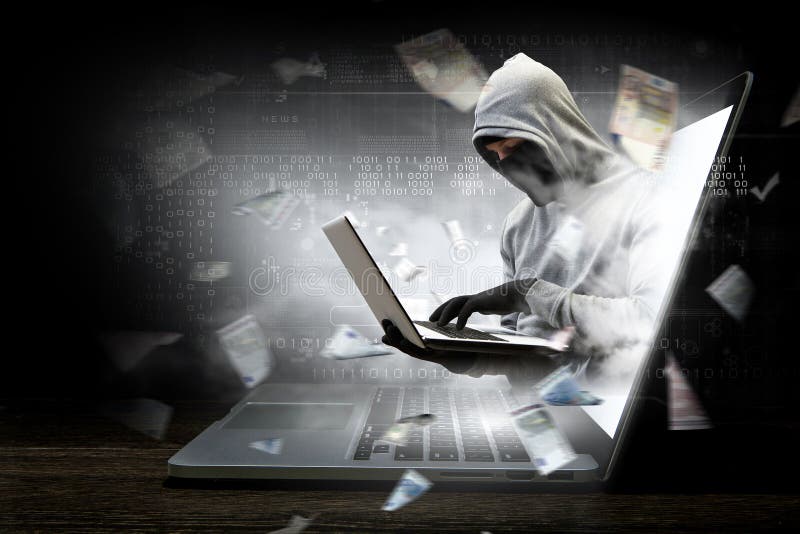 Network Security and Computer Crime. Mixed Media Stock Image - Image of ...