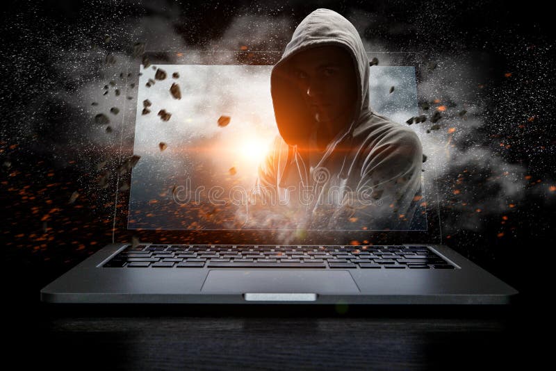 Network Security and Computer Crime. Mixed Media Stock Image - Image of ...