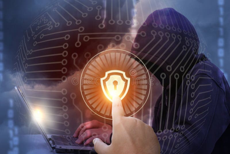 Network Security Installation Stock Image Image Of Criminal Danger