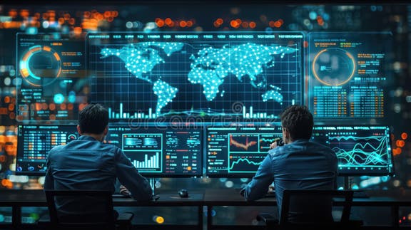 Network Security Monitoring Stock Illustration - Illustration of ...