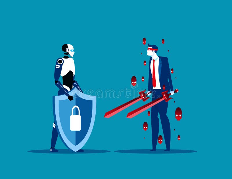 Network Security and Theft. Security System Concept Stock Vector ...