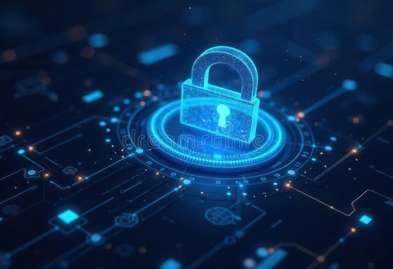 A Padlock Showing Security Protection in Good Hand Stock Image - Image ...