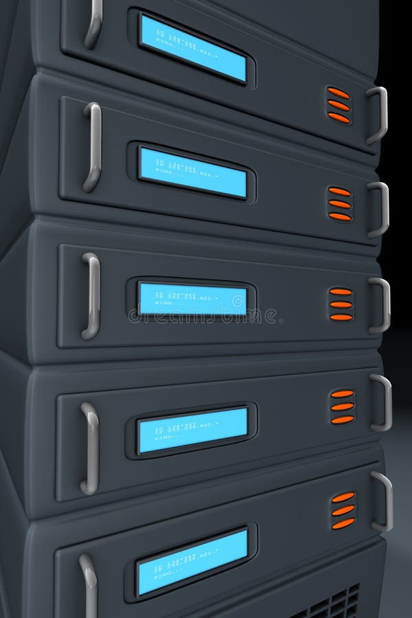 Active network equipment. stock image. Image of computer - 5264229