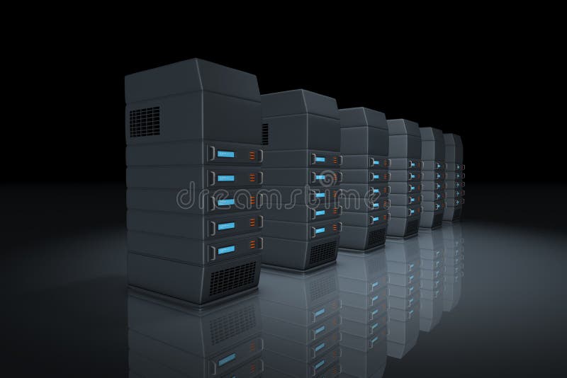 Network server stock illustration. Illustration of system - 12006033