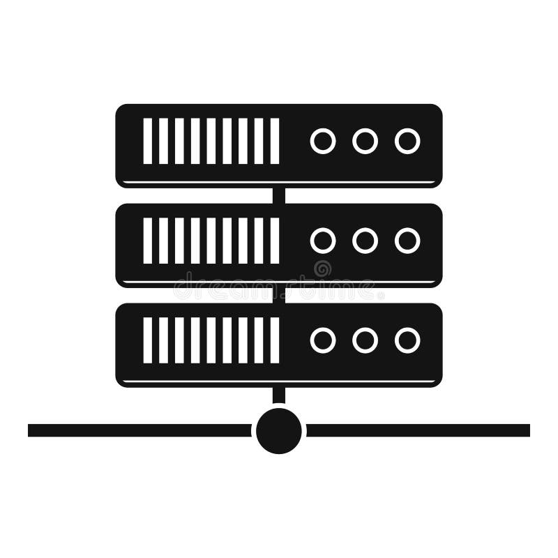 Simple Server Side Computer Icons Stock Vector - Illustration of ...